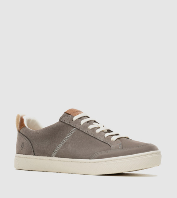Buy Hush Puppies THE GOOD Textured Low Up Sneakers In Grey | 6thStreet UAE