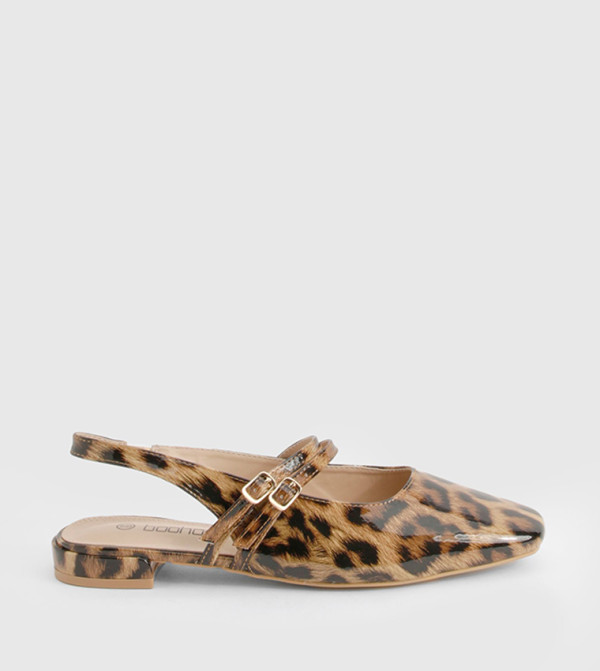 Buy Boohoo Leopard Print Slingback Flats In Multiple Colors | 6thStreet ...