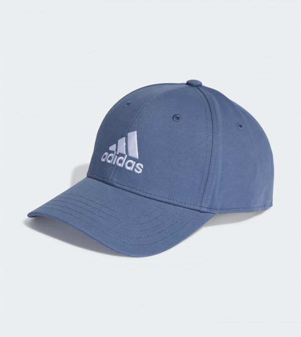 Buy Adidas Logo Embroidered Baseball Twill Baseball Cap In Blue ...