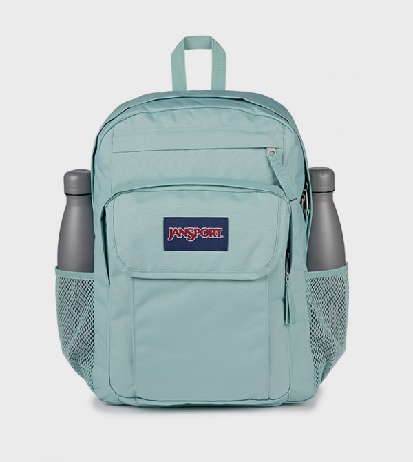 Buy Jansport UNION Logo Label Zippered Backpack In Green | 6thStreet UAE