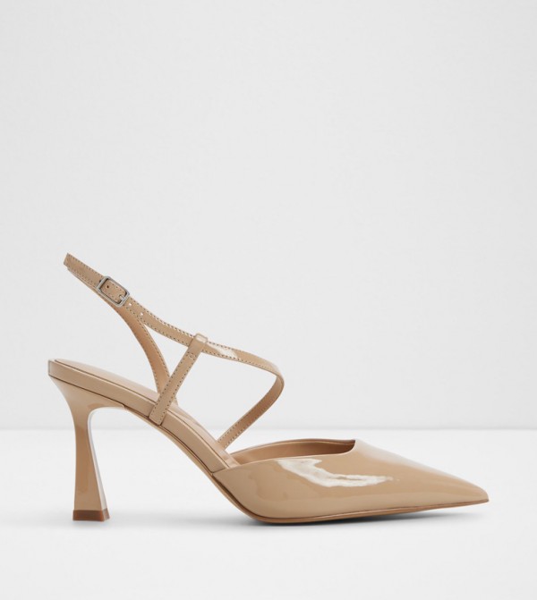 Buy Aldo JULEZ Pointed Toe Slingback Pumps In Beige | 6thStreet UAE