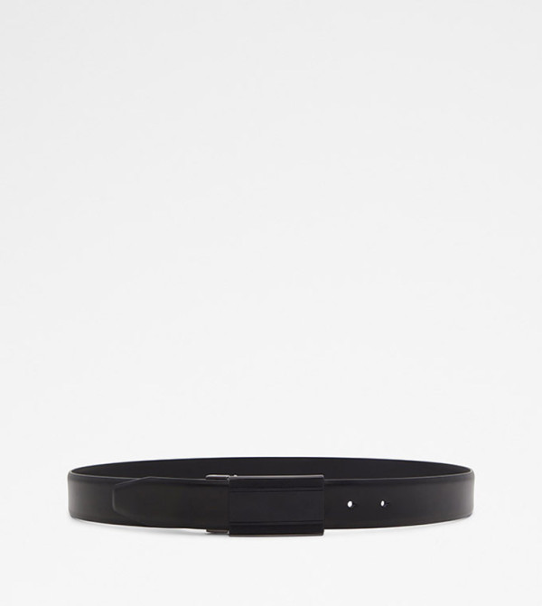 Buy Aldo Accessories JUN Slider Leather Belt In Black | 6thStreet UAE