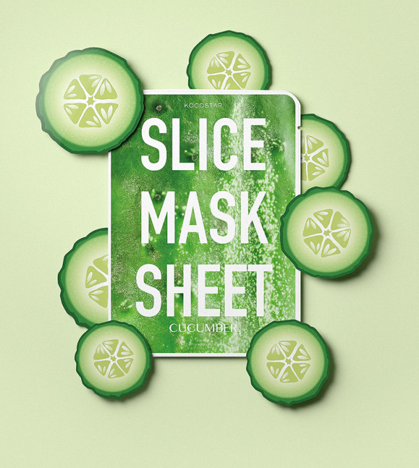 Buy Kocostar Cucumber Slice Mask Green In Green | 6thstreet Kuwait