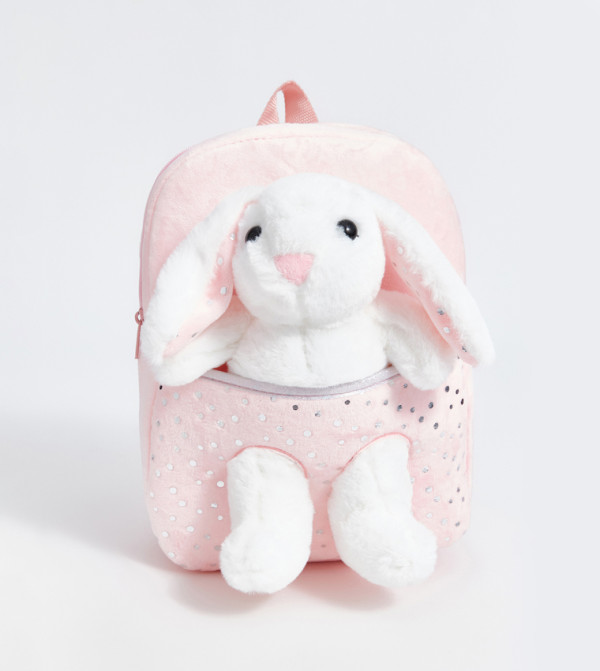 Buy LC Waikiki Rabbit Toy Backpack In Light Pink | 6thStreet Qatar