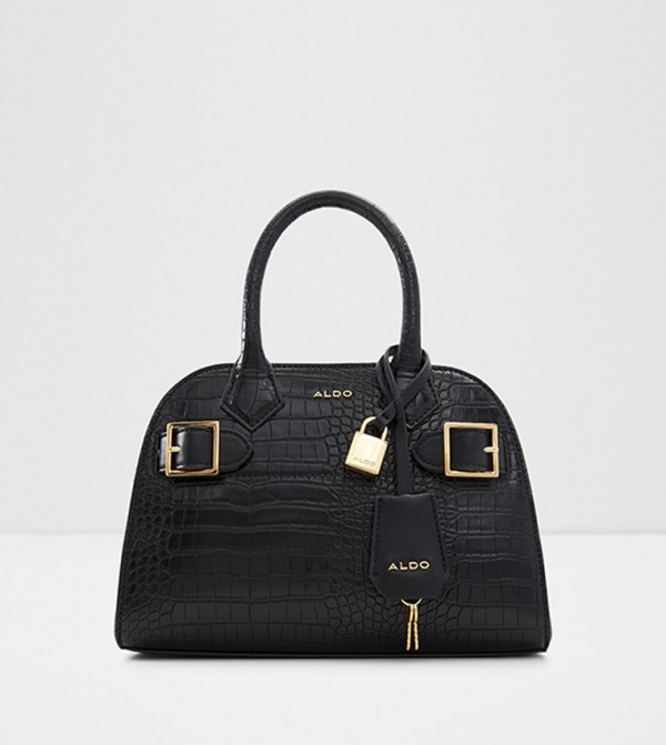 Buy Aldo LARISA Textured Mini Satchel Bag In Black | 6thStreet UAE