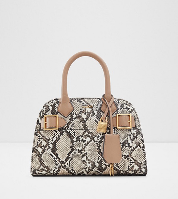 Buy Aldo LARISA Snakeskin Mini Satchel Bag In Brown | 6thStreet UAE