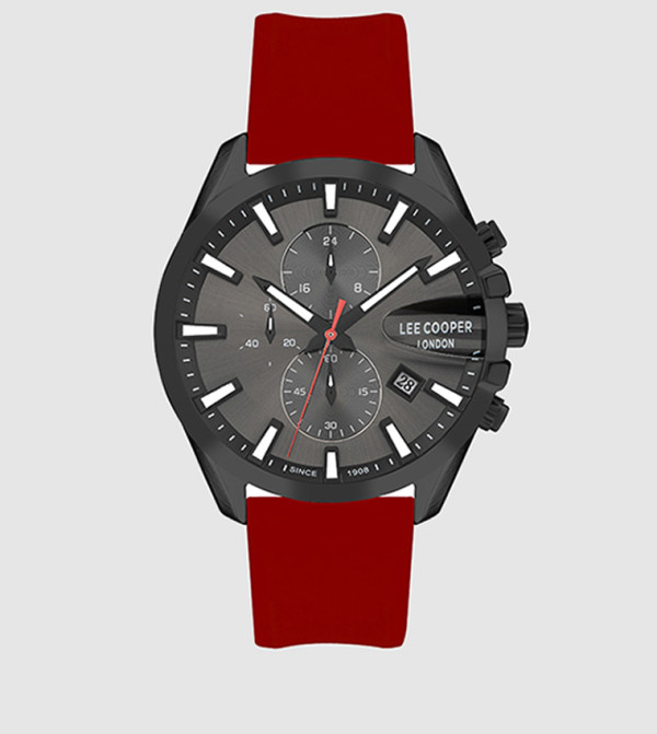 Buy Lee Cooper Multi Functional Black Dial Analog Watch In Red ...