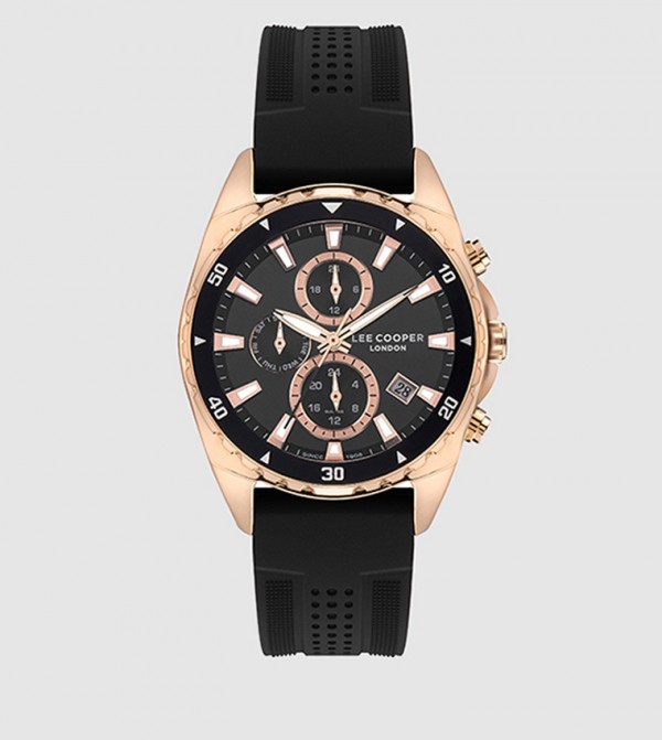 Buy Lee Cooper Multi Functional Black Dial Analog Watch In Black ...