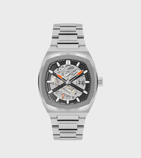 Buy Lee Cooper Square Dial Automatic Analog Watch In Silver | 6thstreet ...