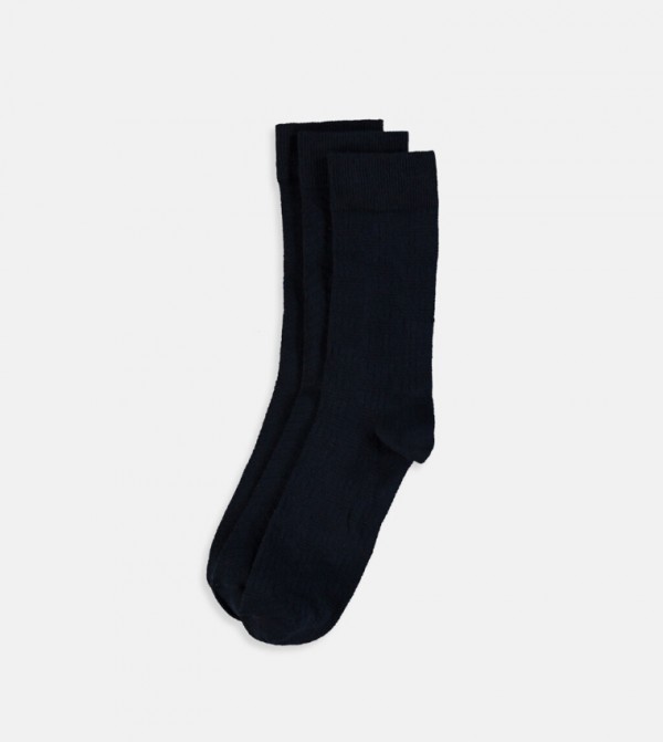 اشتري اٍل سي واي كيكي Socket Socks 3 Pieces Navy بلون كحلي | 6ستريت دولة قطر