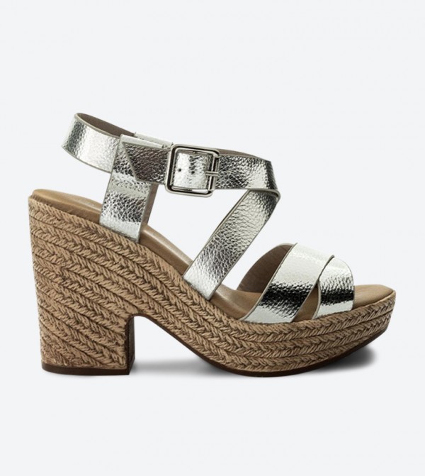 Buy Jenny Fairy @ CCC Slingback Buckle Closure Round Toe Sandals Silver ...