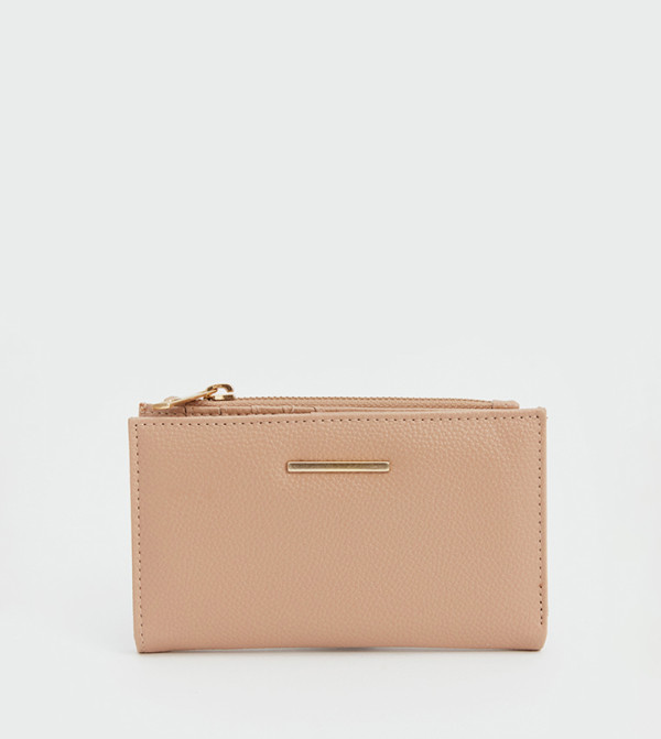 Buy LC Waikiki Textured Zippered Wallet In Beige | 6thStreet UAE