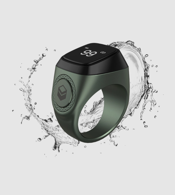 Buy IQIBLA @ SAMBOX Smart Tasbih Zikr Aluminium Ring, 18mm In Green ...