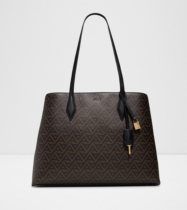 Buy Aldo MAELA Logo Patterned Tote Bag In Brown | 6thStreet UAE