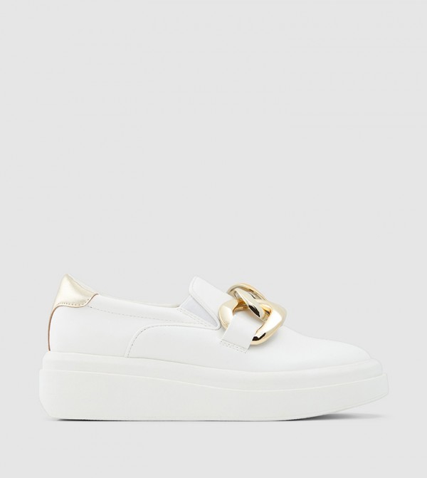 Buy Call It Spring Maryana Slip On Shoes In White | 6thStreet Qatar