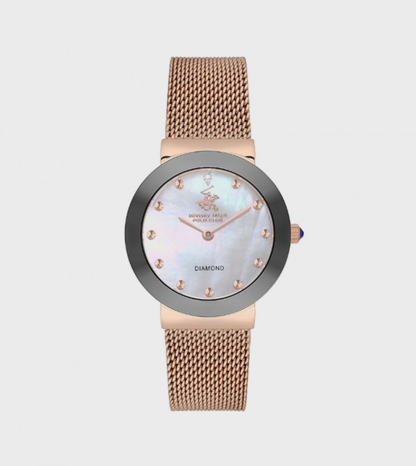 Buy Beverly Hills Polo Club Stainless Steel Strap Analog Watch In Rose ...