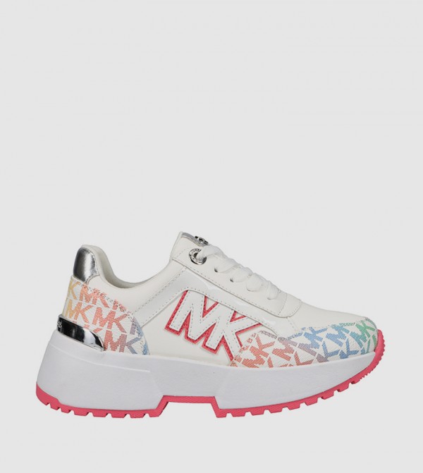 Buy Michael Kors COSMO MADDY Monogram Chunky Sneakers In White ...