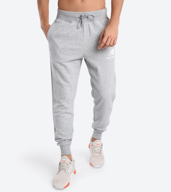 Buy New Balance Essentials Stack Logo Pant Grey MP83591 In Grey ...