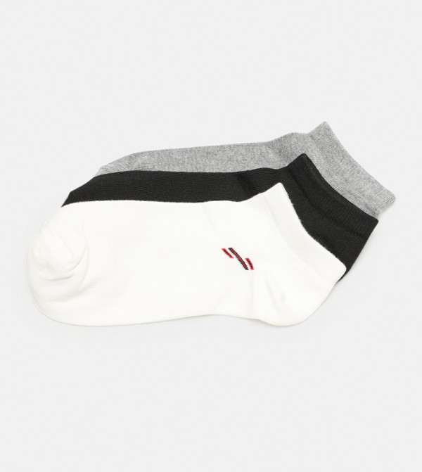 Buy HIS & HERS Pack Of 3 Low Cut Socks In Multiple Colors | 6thStreet ...