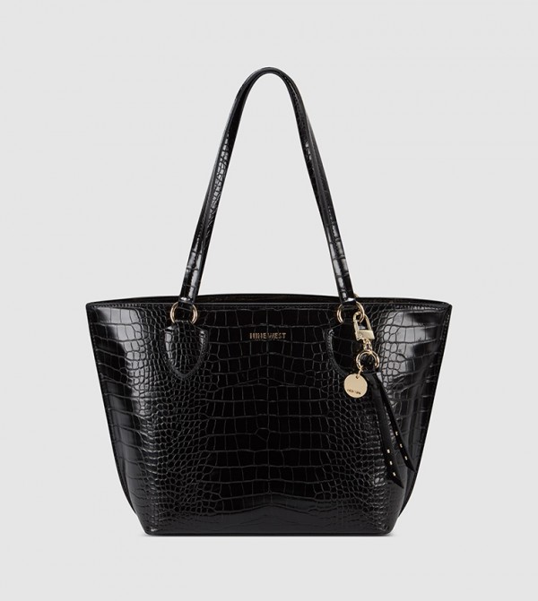 Buy Nine West Payton Small Tote Black In Black | 6thStreet Saudi Arabia