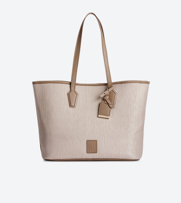 Buy Naturalizer Hamptons Dual Handle Details Tote Bag Dark Brown In ...