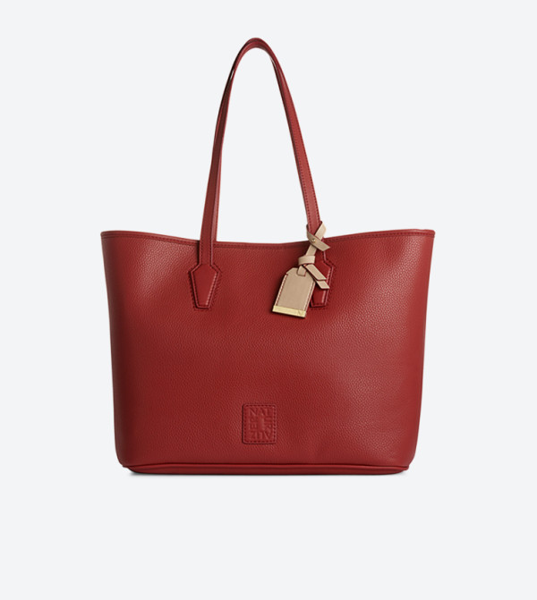 Buy Naturalizer Hamptons Dual Handle Details Tote Bag Red In Red ...