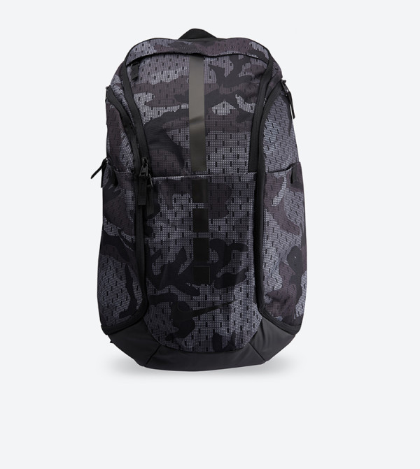 Buy Nike Side Zip Closure Top Hook Details Backpack Grey In Grey ...