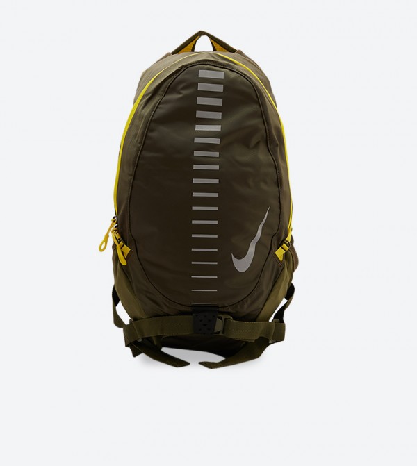 Buy Nike Run Commuter Adjustable Shoulder Strap Backpacks Olive In ...