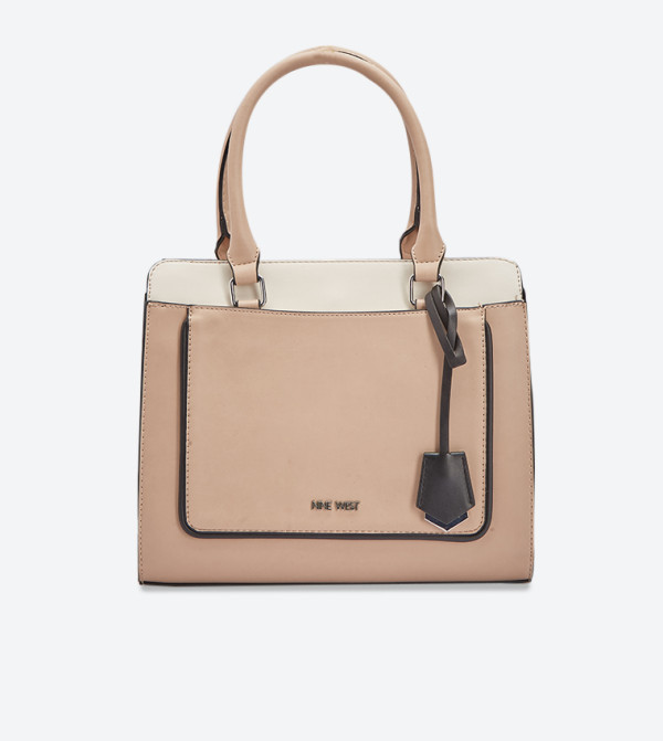Buy Nine West Avalyn Dual Handle Details Tote Bag Beige In Beige ...