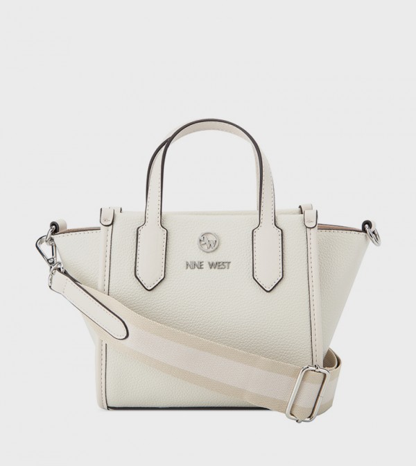 Buy Nine West RIGGS Textured Mini Tote Bag In Off White | 6thStreet UAE