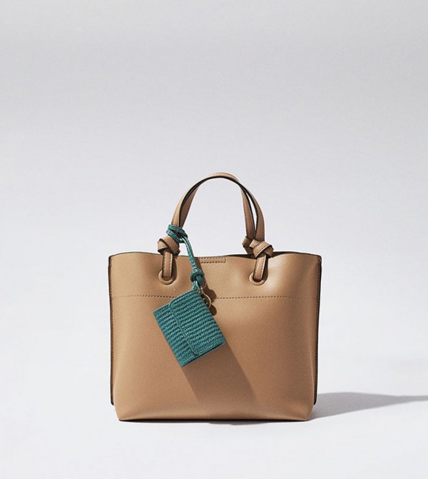 Buy Parfois Zippered Tote Bag With Coin Purse In Camel | 6thStreet UAE