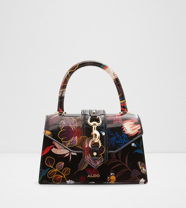 Buy Aldo PARADIS Printed Top Handle Mini Bag In Black | 6thStreet Bahrain