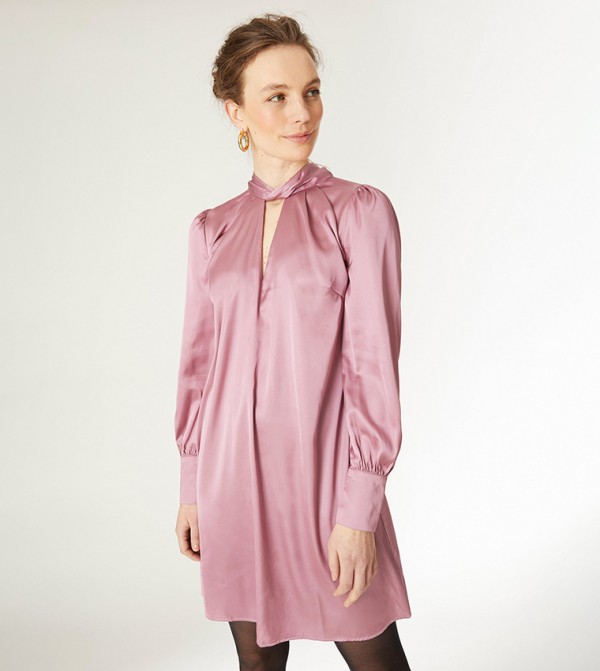 Buy Principles Satin Swing Mini Dress In Pink | 6thStreet Saudi Arabia