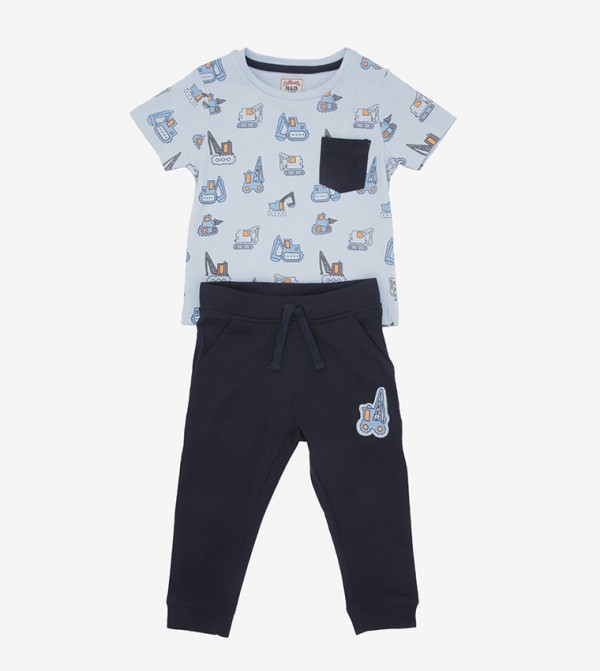Buy R&B Cotton Top And Bottom Clothing Set For Boys Multi In Multiple ...