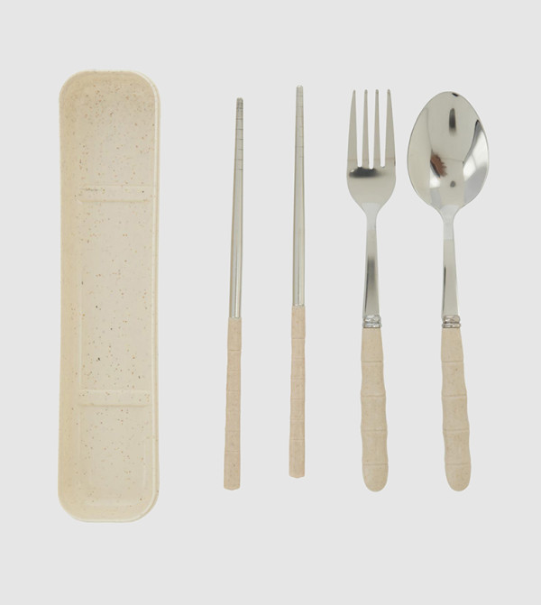 Buy R&B Cutlery Set In Beige | 6thStreet Kuwait