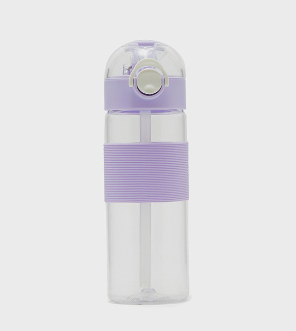 Buy R&B Transparent Sipper Water Bottle In Purple | 6thStreet UAE