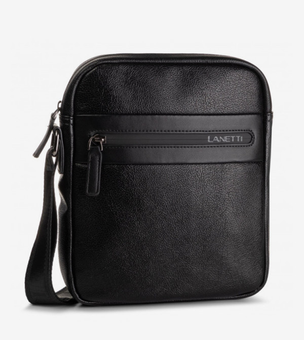Buy Lanetti @ CCC Zip Closure Messenger Bags Black In Black | 6thstreet ...