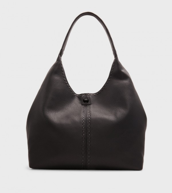 Buy Call It Spring ROCKER Textured Shoulder Bag In Black | 6thStreet UAE