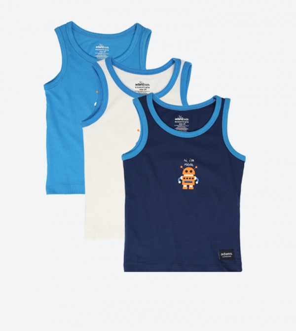 Buy Adams Kids Solid Vests Set Multi S17KBBS03 In Multiple Colors ...
