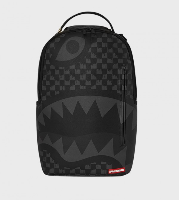 Buy Sprayground Hangover Grey Drip Check DLXSV Backpack In Black ...