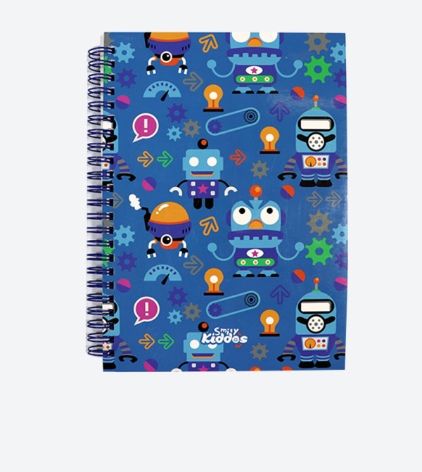 Buy Smily Kiddos Robot Printed A5 Lined Notebook Blue In Blue ...