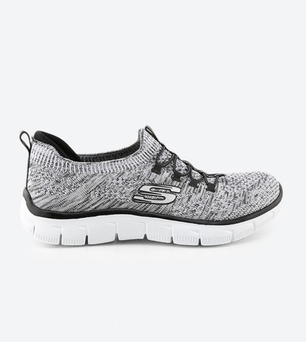 Buy Skechers Empire Sharp Thinking Trainers Grey In Grey | 6thStreet Qatar