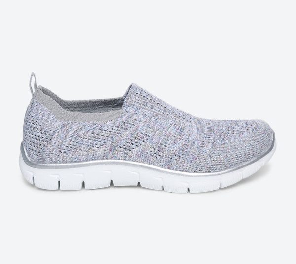 Buy Skechers Empire Round Up Slip Ons Grey In Grey | 6thStreet Bahrain