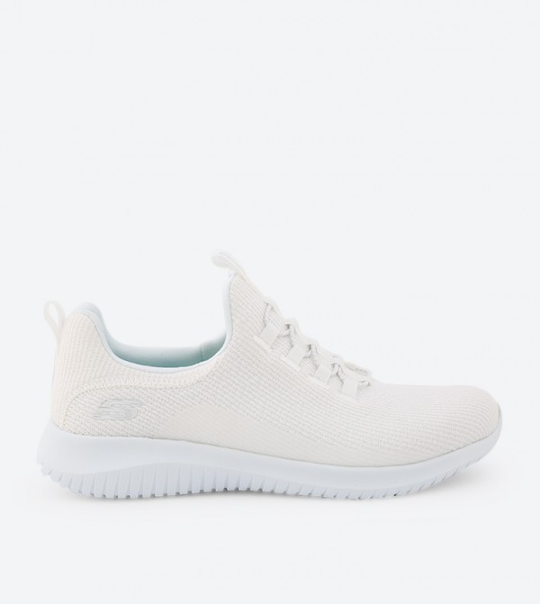 Buy Skechers Ultra Flex Slip Ons White In White | 6thStreet Qatar