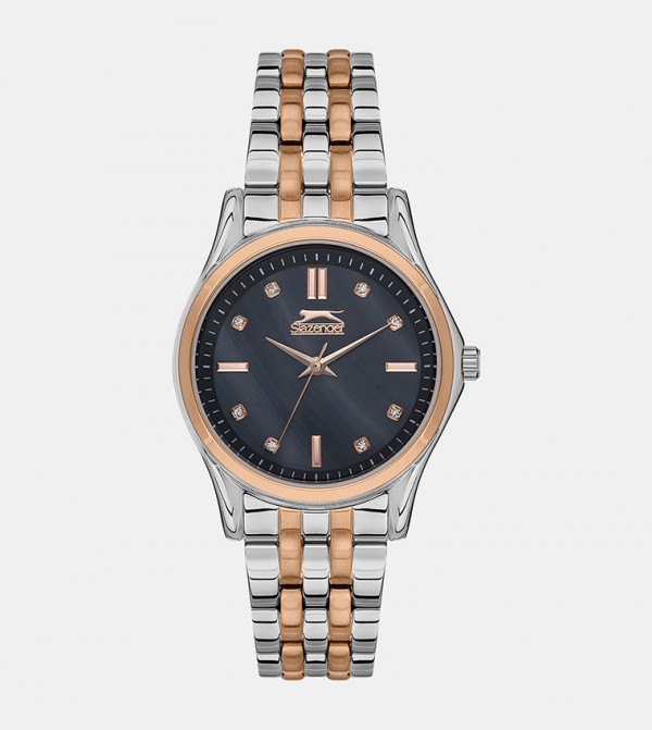 Buy Slazenger Black Dial Dual Tone Watch In Multiple Colors | 6thStreet UAE