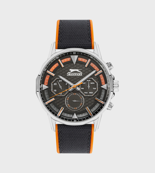 Buy Slazenger Black Dial Multifunction Watch In Black | 6thStreet Saudi ...