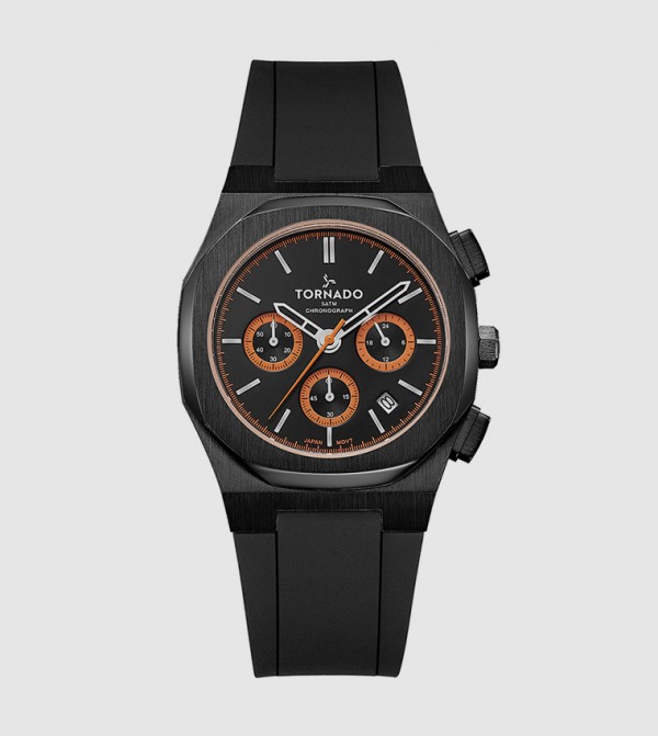 Buy Tornado Chronograph Round Dial Watch In Black | 6thStreet UAE
