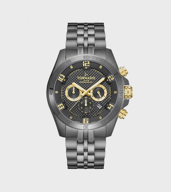 Buy Tornado Chronograph Analog Watch In GUN METAL | 6thStreet Qatar