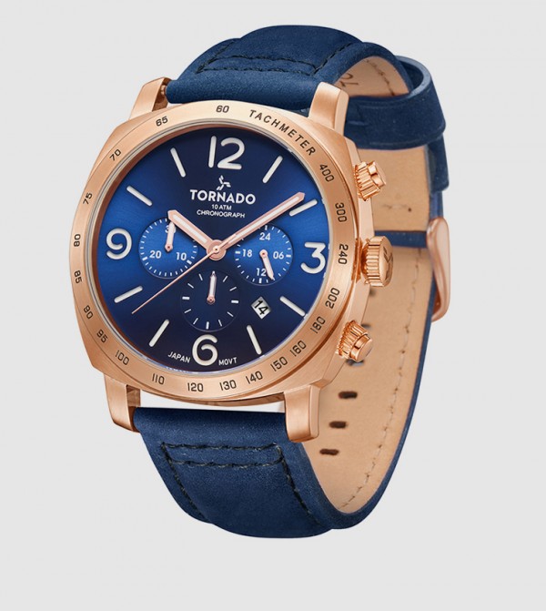 Buy Tornado Chronograph Blue Dial Analog Watch In Blue | 6thStreet Qatar