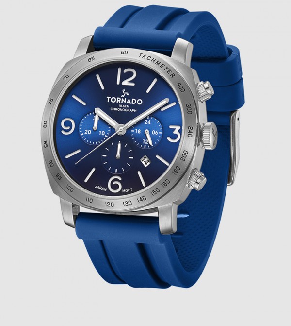 Buy Tornado Chronograph Blue Dial Analog Watch In Blue | 6thStreet Qatar